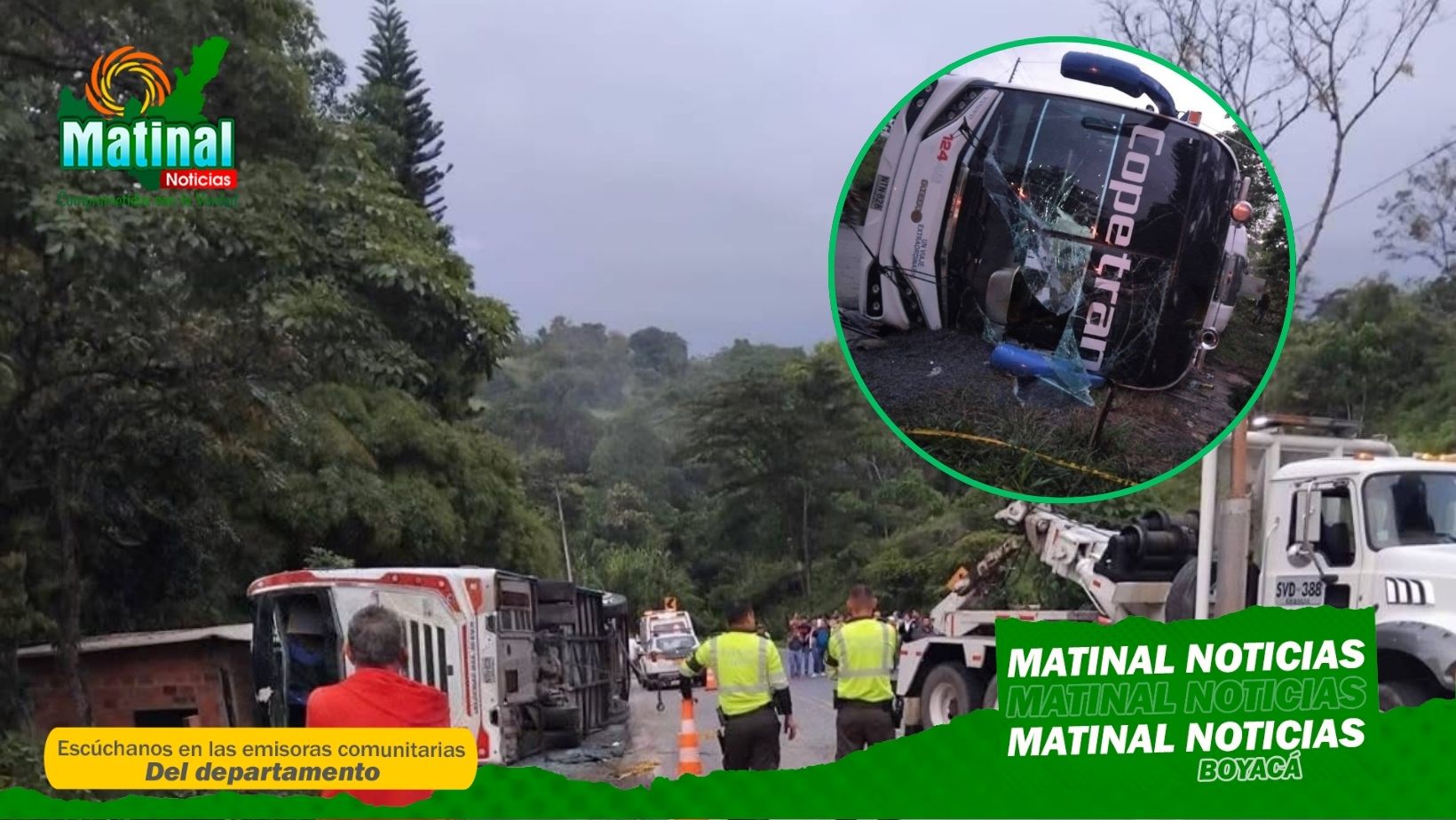 Tragedia en las vías de Boyacá: Accidente de bus de Copetran deja tres ...